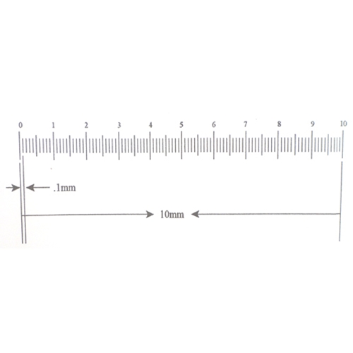 KR887 10mm 100 Divisions Stage Micrometer KR887 10mm 100 Divisions Stage Micrometer